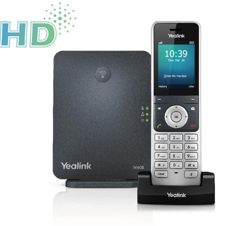 Tel fono IP Inal mbrico W60P 8 Llamadas Simultaneas Y Hasta 8 Handsets 